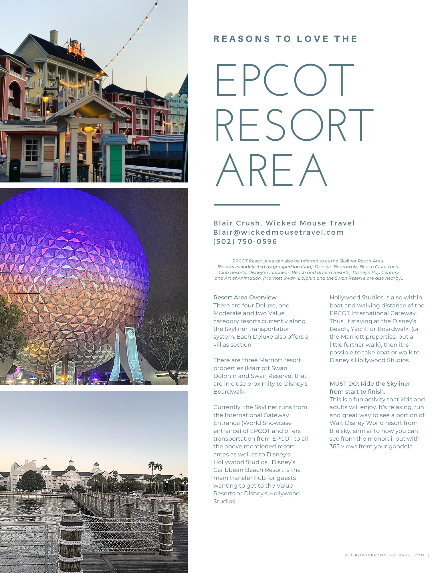 Reasons to LOVE the EPCOT Resort Area – Crush on the Magic